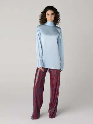 DVF X HENRY ZANKOV Eldridge Silk Top