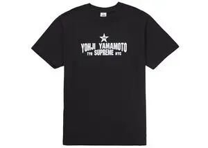 Supreme Y's Yohji Yamamoto Star Tee Shirt - Black