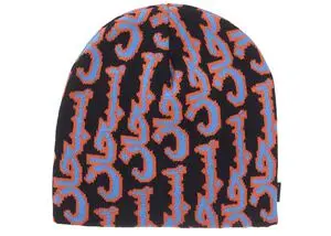 Supreme Jacquard Beanie - Black