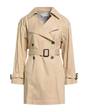 ANNIE PARIS Gabardine Double-breasted Trench Coat - Beige