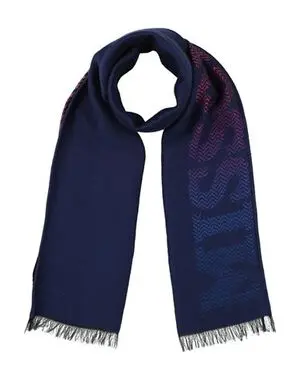 Missoni Woman Scarf Navy Size - Wool, Acrylic, Polyester, Modal Blue