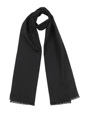 Men's Black Silk Scarves