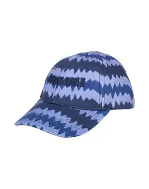 Missoni Cotton Baseball Cap Blue