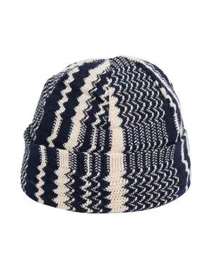 Missoni Intarsia-knit Wool Beanie - Blue