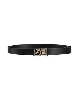 Roberto Cavalli Leather Belt - Black