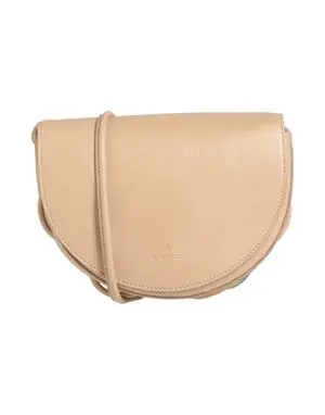 Il Bisonte Leather Saddle Cross-body Bag - Beige