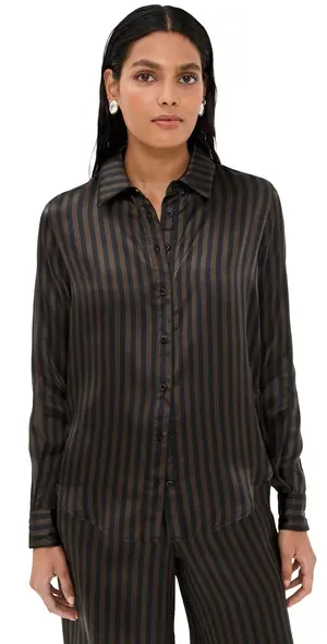 Sprwmn Fonda Silk Button-up Shirt