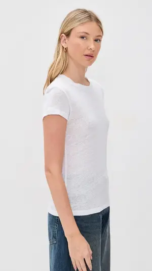 IRO PARIS Linen Jersey Tee - White