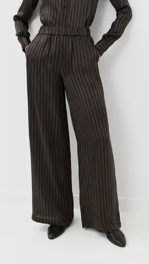 Sprwmn Wide-leg Silk Pants