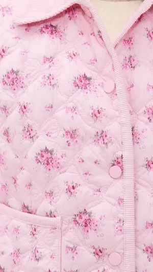 LoveShackFancy Quinlette Jacket - Raspberry Fields