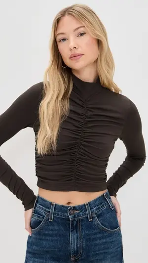 Susana Monaco Mock Neck Top
