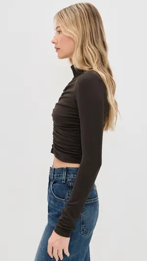 Susana Monaco Mock Neck Top