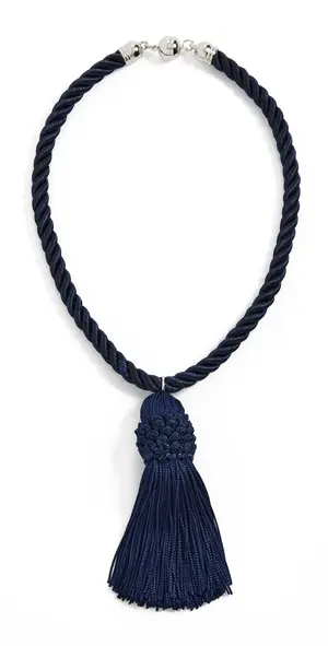 JULIETTA Geneve Tasseled Necklace - Navy