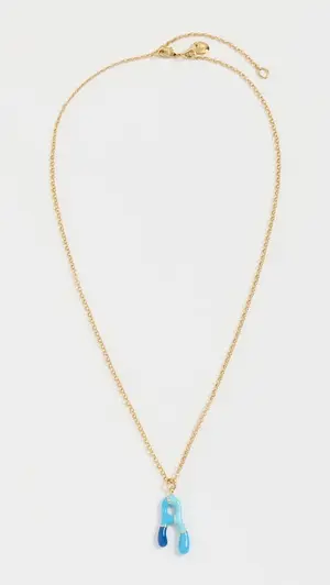 MAYAMAR Ename Initial Pendant Necklace - A