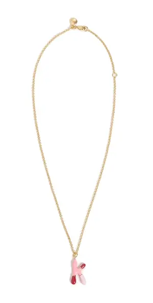 MAYAMAR Enamel Initial Necklace - K