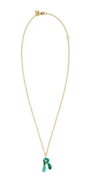 MAYAMAR Enamel Initial Necklace - R