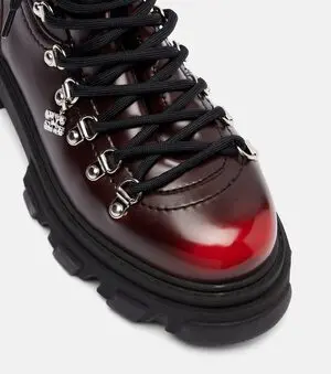 GANNI Platform Combat Boots - Black