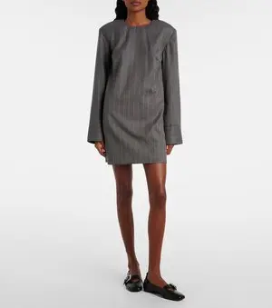 GANNI Pinstripe Minidress