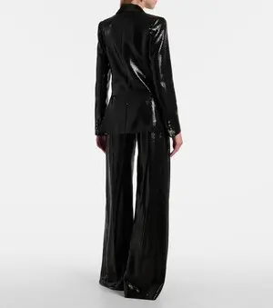 Elie Saab Sequined Satin Blazer