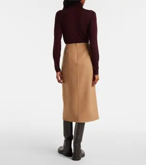 Max Mara Curzio Wool Wrap Skirt