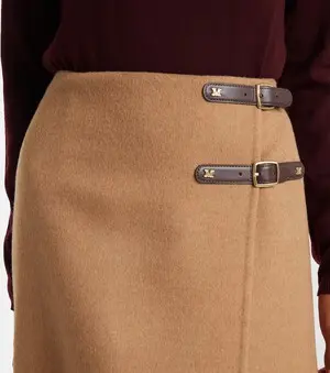 Max Mara Curzio Wool Wrap Skirt
