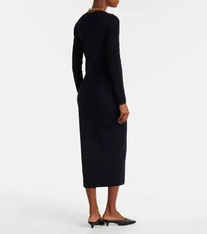 Max Mara Sophia Wool-blend Midi Dress - Blue