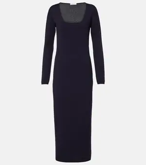 Max Mara Sophia Wool-blend Midi Dress - Blue