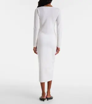 Max Mara Sophia Wool-blend Midi Dress - White