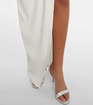 Alex Perry Bridal Draped Off-shoulder Corset Gown