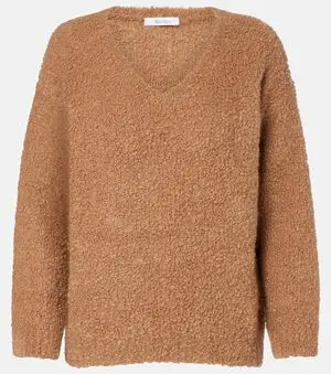 Max Mara Camel Hair And Silk Sweater - Beige