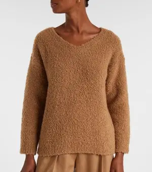 Max Mara Camel Hair And Silk Sweater - Beige