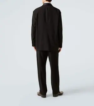 Giorgio Armani Double-breasted Virgin Wool Crêpe Tuxedo