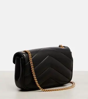 Saint Laurent Loulou Mini Leather Crossbody Bag