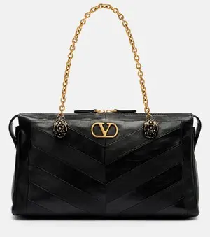 Valentino Garavani Panthea Medium Quilted Leather Tote Bag - Black