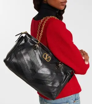 Valentino Garavani Panthea Medium Quilted Leather Tote Bag