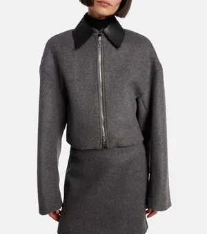 Sportmax Vacuo Cropped Virgin Wool Jacket