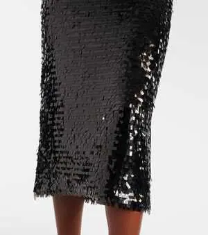 Sportmax Elleni Sequined Jersey Midi Dress