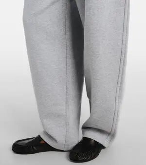 Sportmax Albania Cotton-blend Sweatpants - Grey