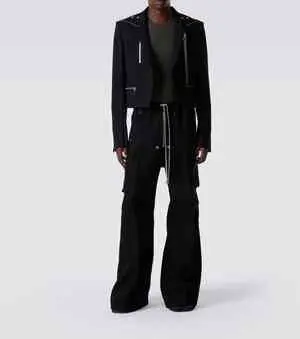 Rick Owens Cargo Belas Virgin Wool Cargo Pants