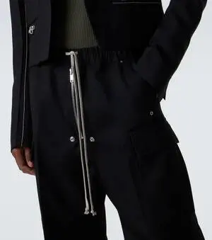 Rick Owens Cargo Belas Virgin Wool Cargo Pants