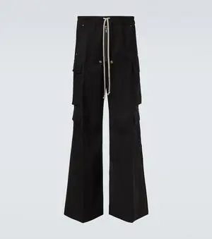 Rick Owens Cargo Belas Virgin Wool Cargo Pants - Black
