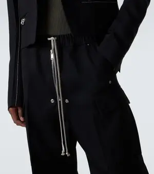 Rick Owens Cargo Belas Virgin Wool Cargo Pants