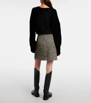 Max Mara Houndstooth Mini Skirt