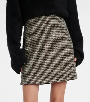 Max Mara Houndstooth Mini Skirt