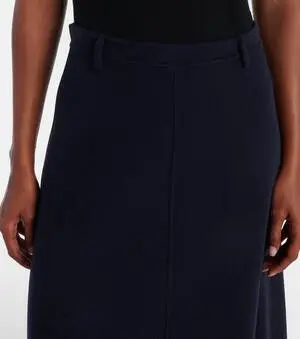 Max Mara Gloria Virgin Wool Midi Skirt