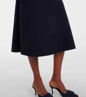Max Mara Gloria Virgin Wool Midi Skirt