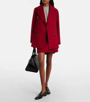 Max Mara Knitted Wool And Cashmere-blend T-shirt
