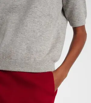 Max Mara Knitted Wool And Cashmere-blend T-shirt
