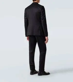 Zegna Wool And Mohair Suit - Black