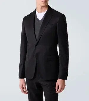 Zegna Wool And Mohair Suit - Black